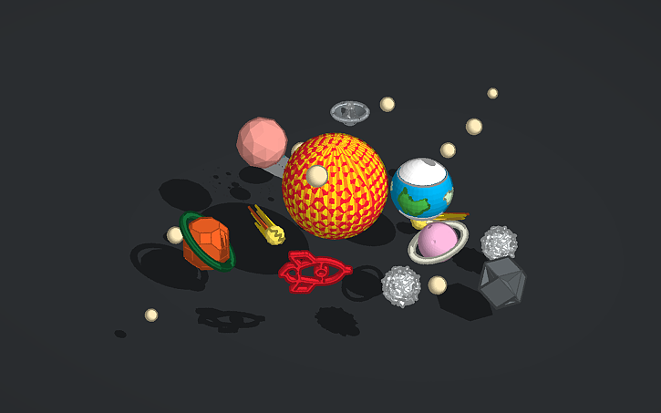 3D design The Magical Solar System - Tinkercad
