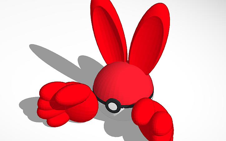 3D design Grabby pokeball - Tinkercad