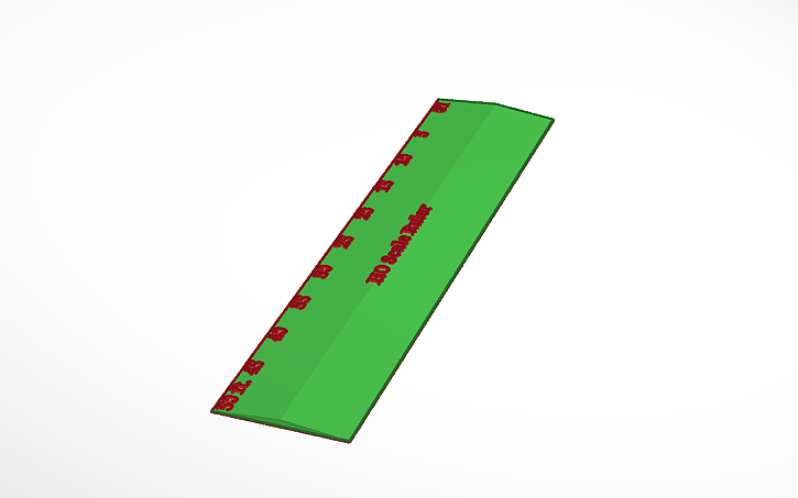 3D design HO Scale Ruler - Tinkercad