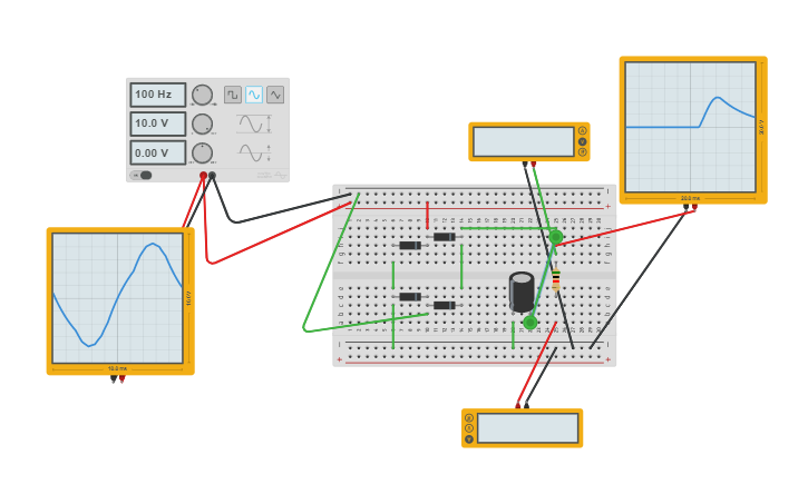 Circuit design Full wave rectifier - Tinkercad