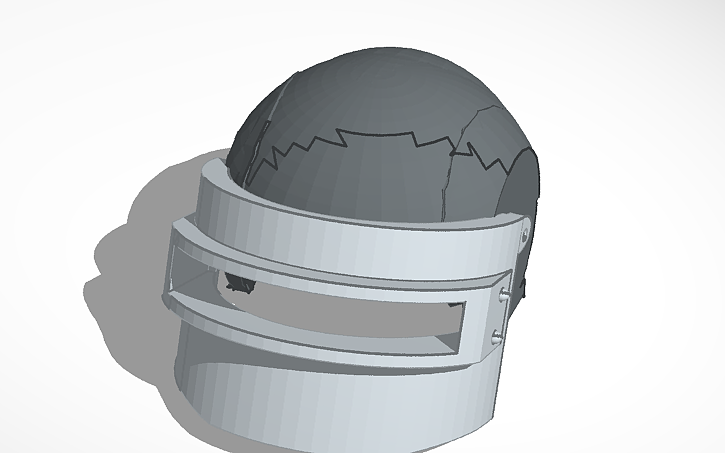 3D design Pubg 3 level helmet | Tinkercad