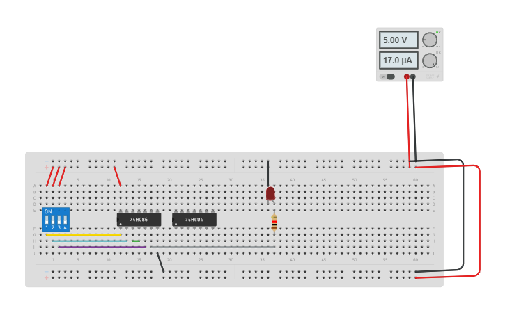 Circuit Design 106119084 3 Bit Even Parity Generator Tinkercad