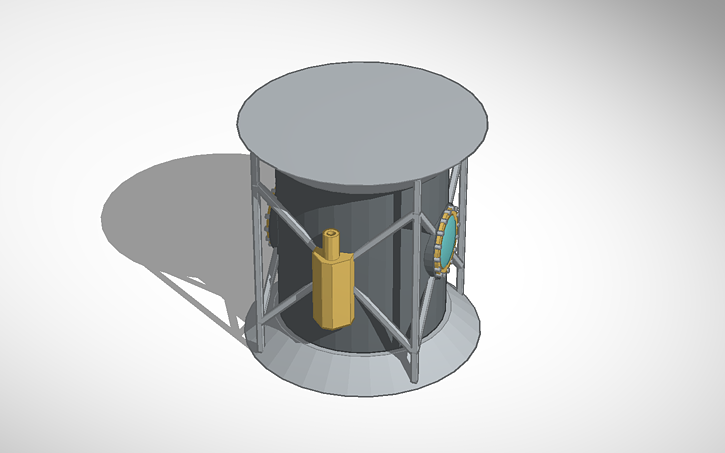 3D design Mini nuclear reactor #Ion #modularspace - Tinkercad