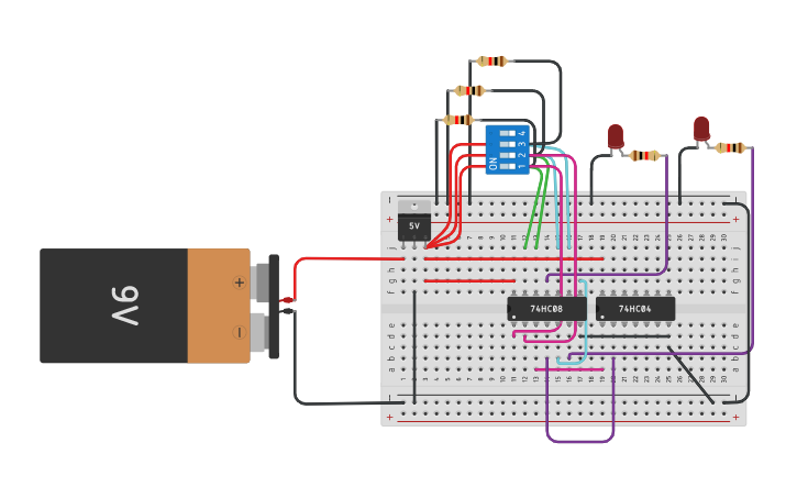 Circuit design Vending machine - Tinkercad