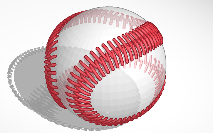 3D design Baseball - Tinkercad
