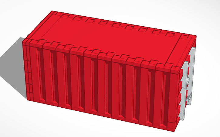 3D design Shipping Container (closed) - Tinkercad