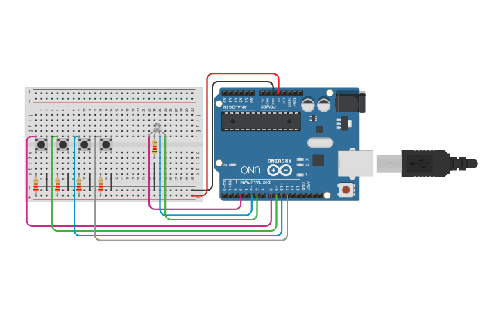 Circuit design prak3 - Tinkercad
