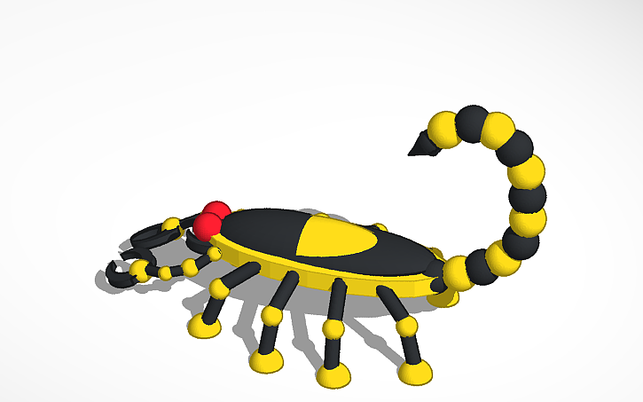 3D design scorpion | Tinkercad