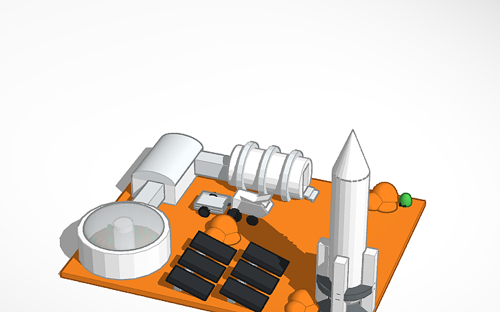 3D design mars base - Tinkercad