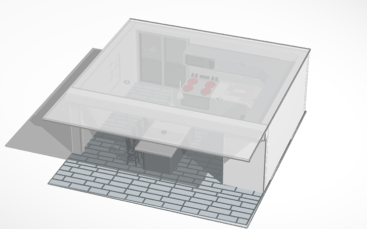 3D design KITCHEN - Tinkercad