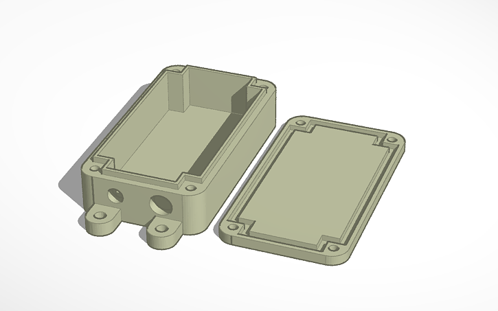 3D design Caja balun CCTV - Tinkercad