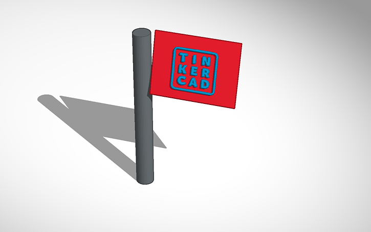 3D design tinker-flag | Tinkercad