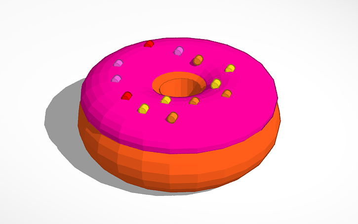 3D design donut - Tinkercad