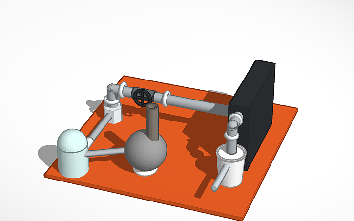 3D design Water Filtration System - Tinkercad