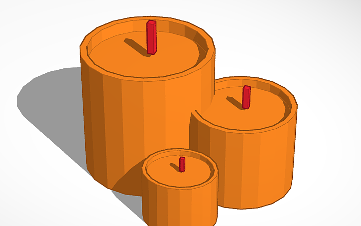 3D design Candles - Tinkercad