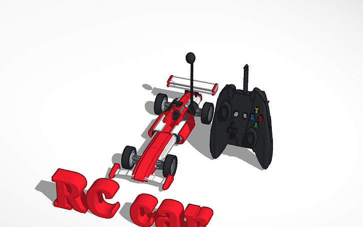 3D design RC car with remote - Tinkercad