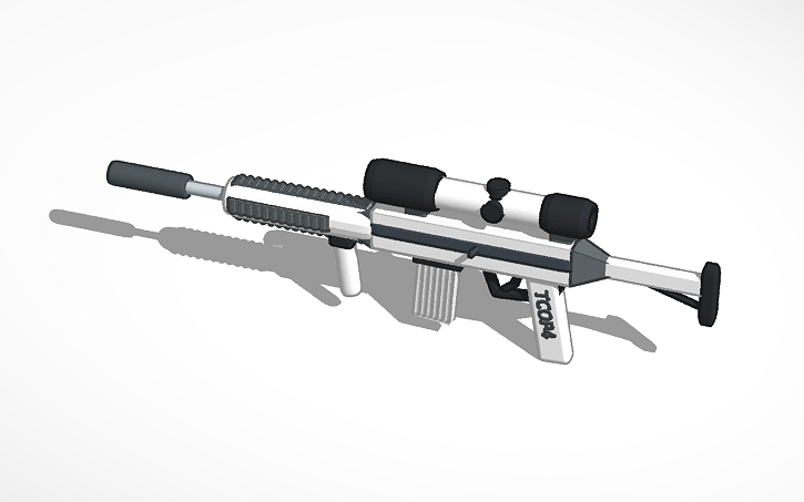 3D design Arctic Assault Rifle - Tinkercad