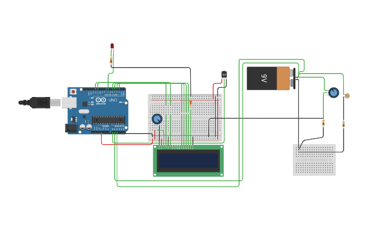 Circuit design Weather Station Phase 3 - Tinkercad