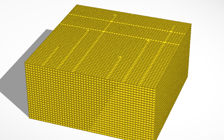 3D design 125,000 Pyramids - Tinkercad