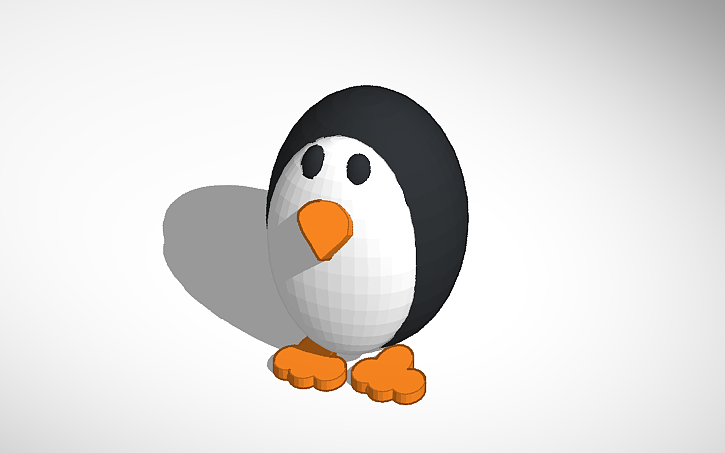 3D design Penguin 1 - Tinkercad