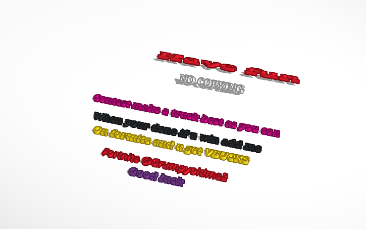 3D design Contest - Tinkercad