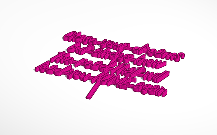 3D design Sign - Tinkercad