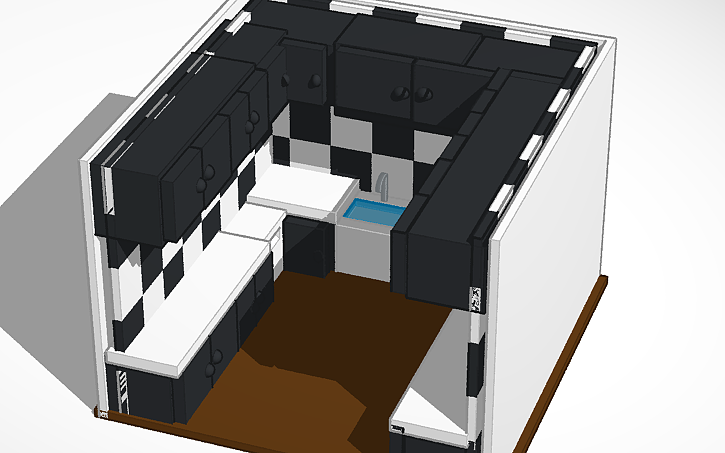 3D design Kitchen(credit to lylalego) - Tinkercad