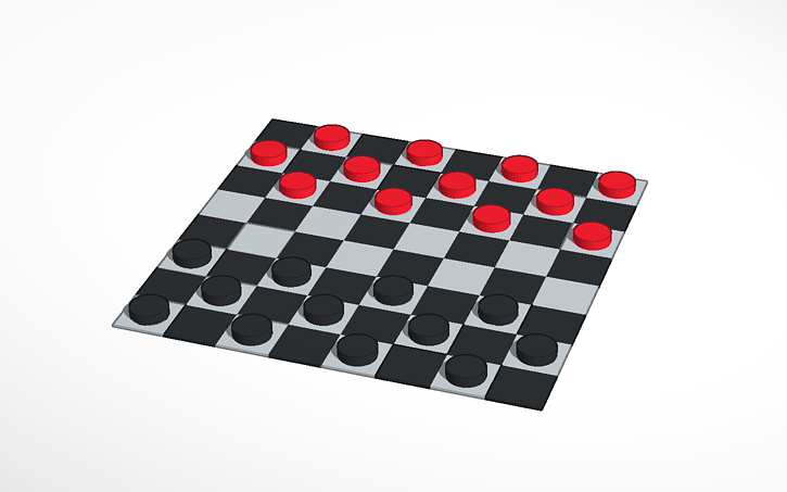 3D design Checkers! - Tinkercad