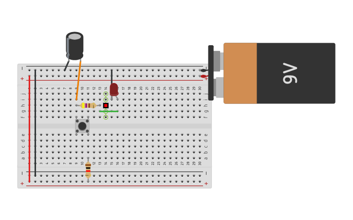 Circuit design CAPACITOR | Tinkercad