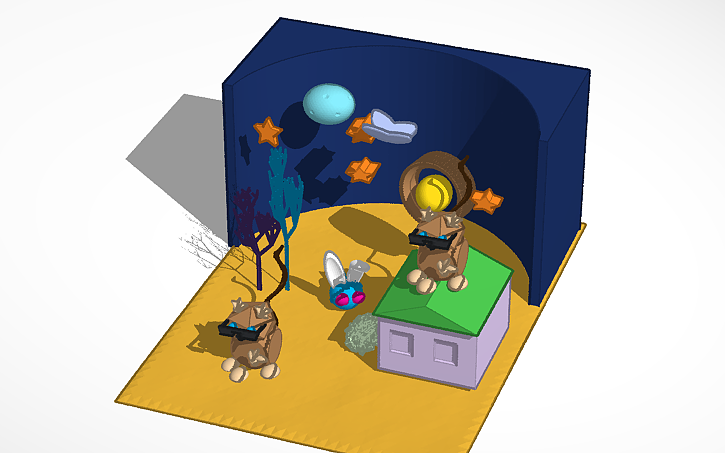 3D design kocmoc - Tinkercad