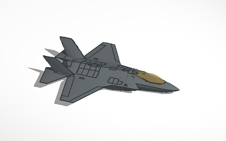 3D design Lockheed Martin F-35 Lightning - Tinkercad