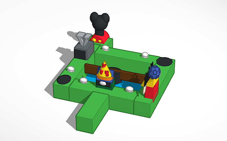 3D design the televised mini golf course - Tinkercad