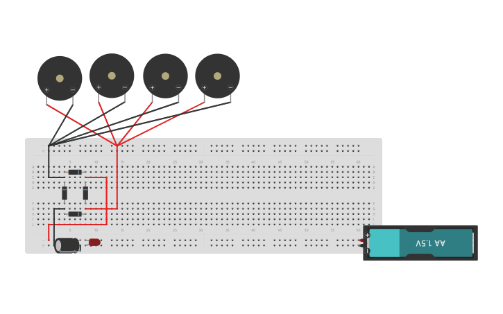 Circuit design tile circuit - Tinkercad