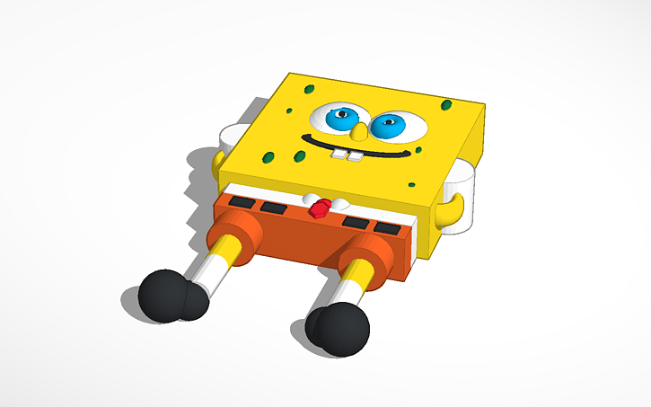 3D design SpongeBob Square Pants | Tinkercad