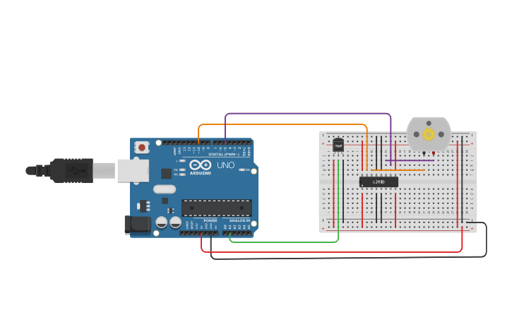Circuit design Automatic Plant Watering System (Version 1) - Tinkercad