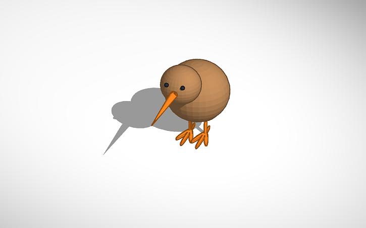 3D design Kiwi - Tinkercad