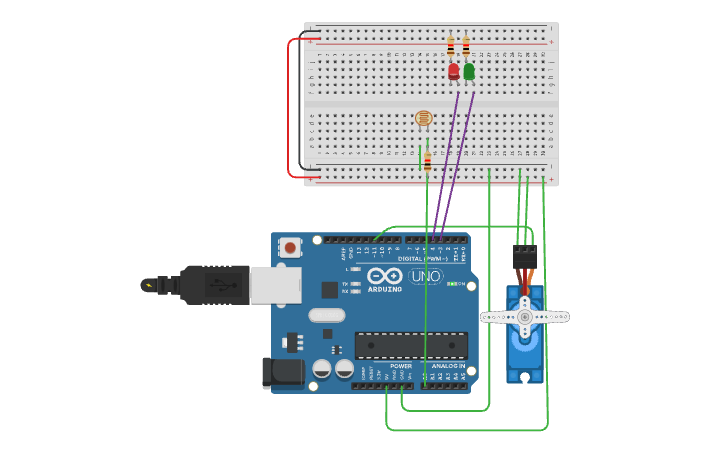 Circuit design temperature - Tinkercad