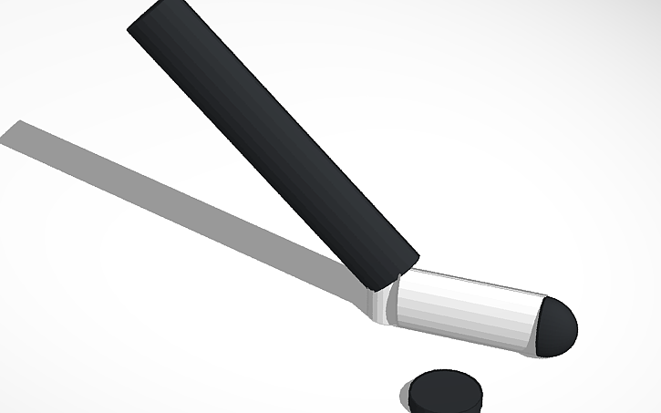 3D design hockey stick - Tinkercad