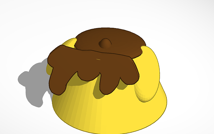 3D design Pom Pom Purin Pudding - Tinkercad