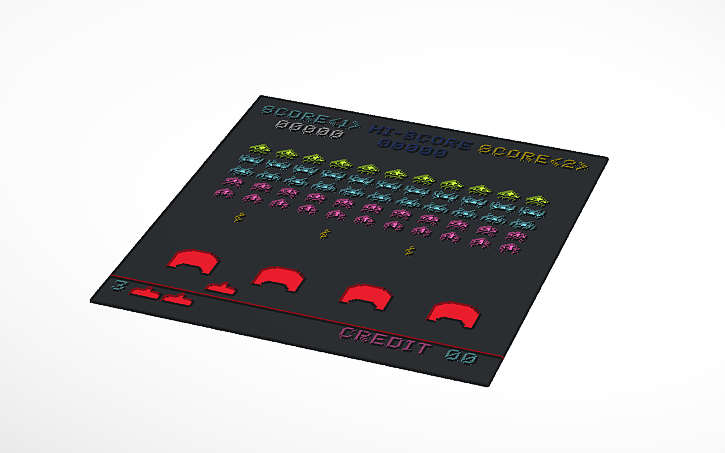 3D design Space invaders | Tinkercad