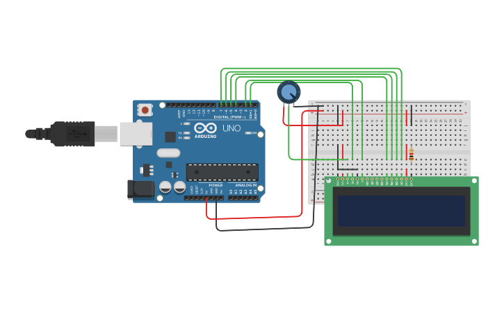 Circuit design LCD Print - Tinkercad