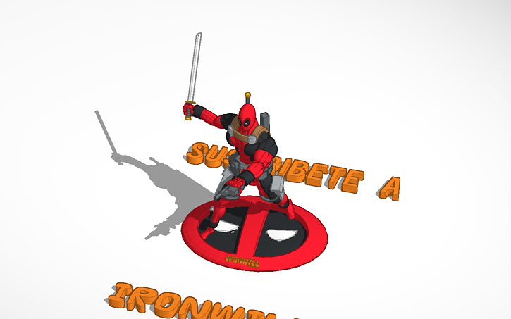 3D design DeadPool - Tinkercad