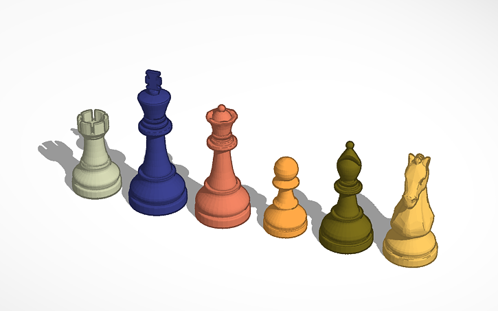 3D design chess - Tinkercad