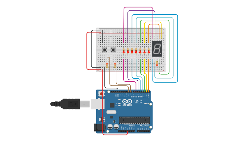 Circuit design Lab1 - Exercise1 - Tinkercad