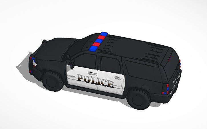 3D design police car - Tinkercad