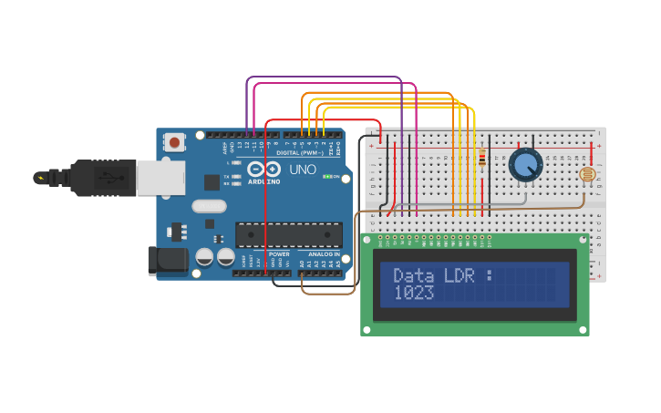 Circuit design lcd | Tinkercad