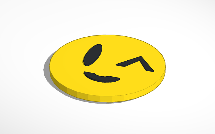 3D design wink face | Tinkercad