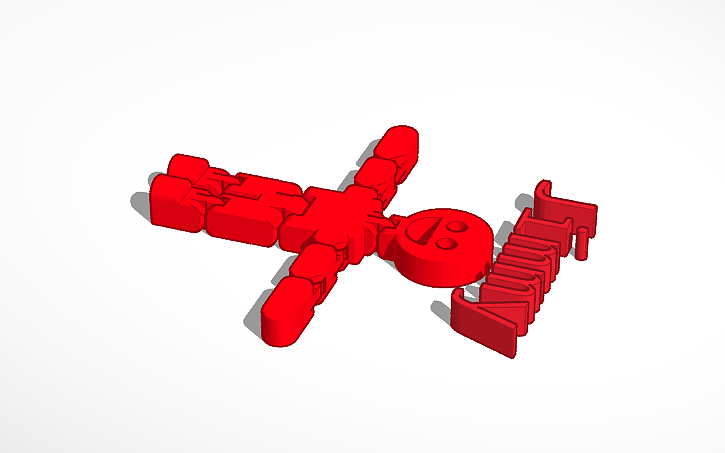 3D design Flexi Person - Tinkercad