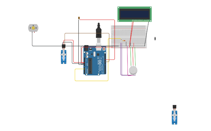Circuit Design Alcohol Detection Tinkercad