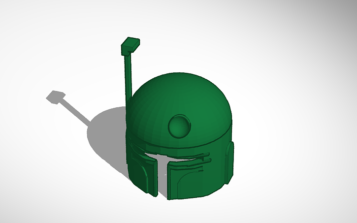 3D design Boba fett helmat - Tinkercad